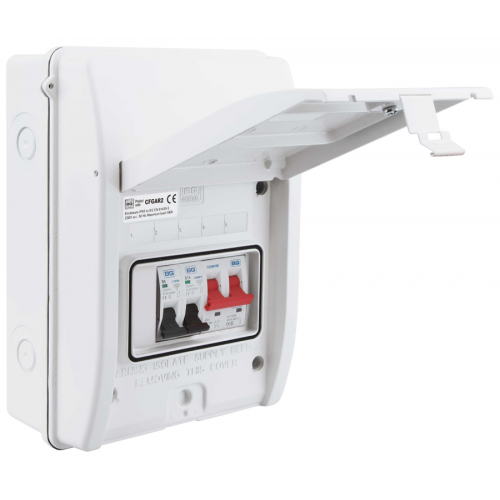 BG CFGAR2 Garage Consumer Unit Kit Enclosure IP65 | Electric Vault Ltd