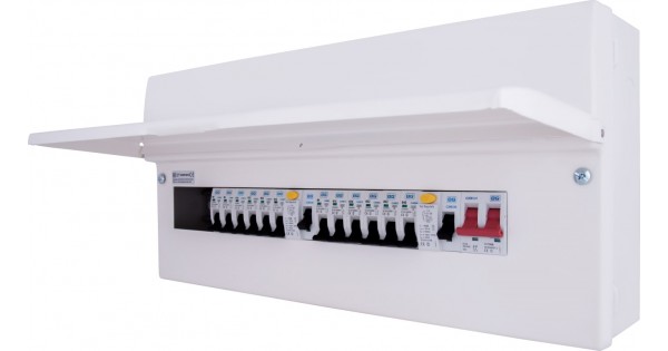 BG Metal Populated 16 Way Dual RCD Consumer Unit | Electric Vault Ltd