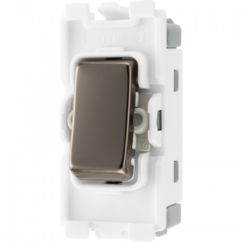 BG RBN14 Grid Retractive Switch 2 Way 20AX Black Nickel | Electric ...