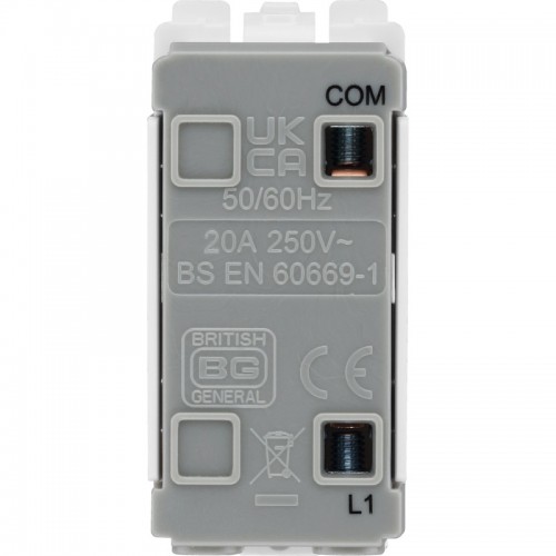 BG RBS14 Grid Retractive Switch 2 Way SP 20AX Brushed Steel | Electric ...