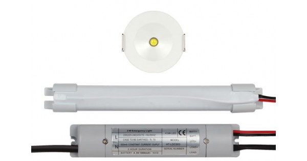ESP LED 3W Emergency Open Lens Downlight | Electric Vault Ltd