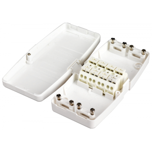 Hager J804 Junction Box 4 Terminal 20A | Electric Vault Ltd