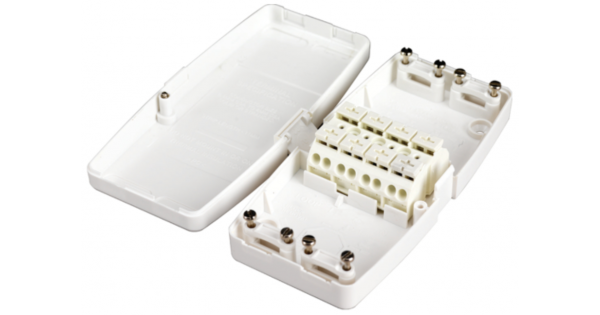 Hager J804 Junction Box 4 Terminal 20A | Electric Vault Ltd
