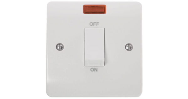 Click CMA501 Switch Double Pole + Neon 45A | Electric Vault Ltd